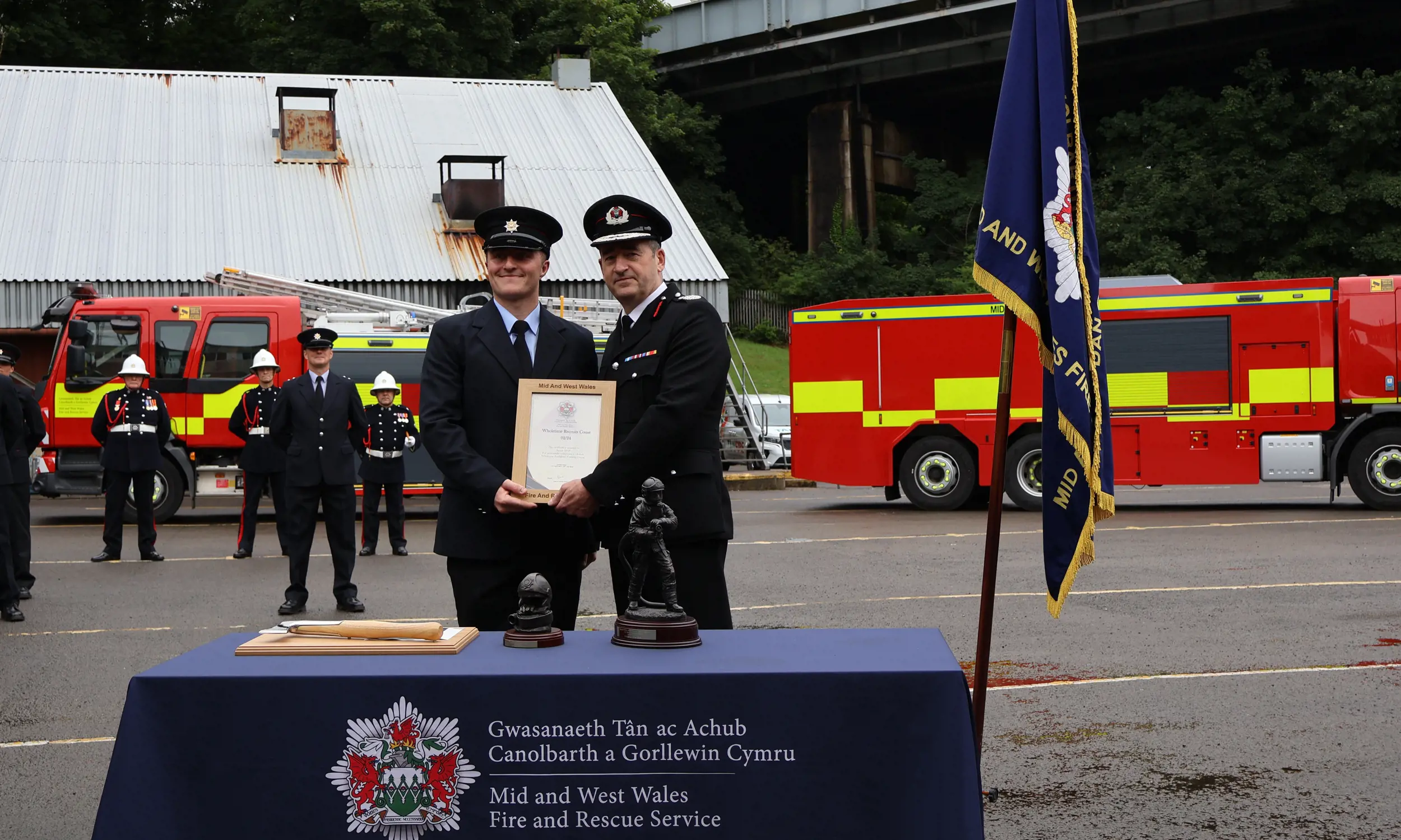 Mid and West Wales Fire and Rescue Service’s Newest Wholetime Firefighters