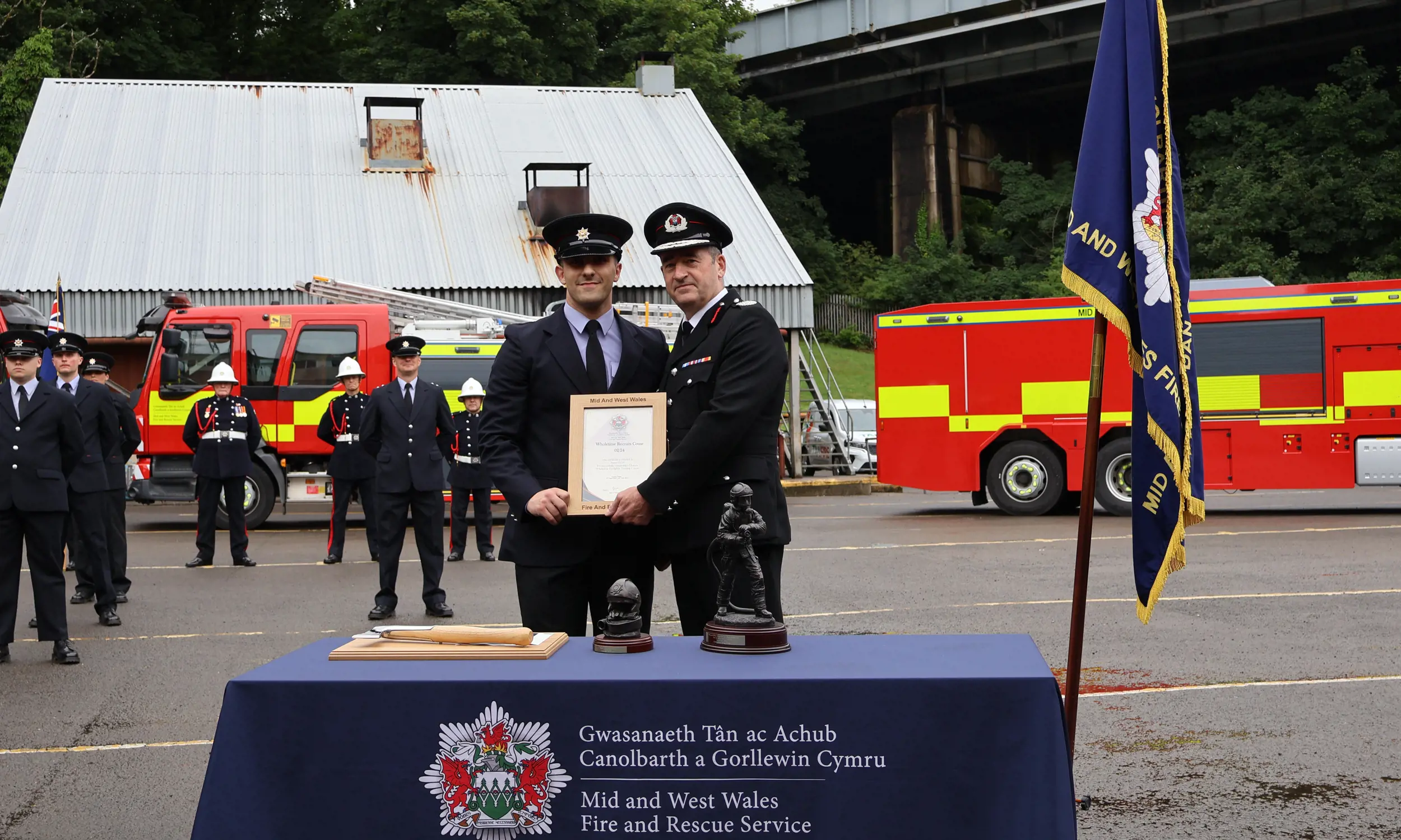 Mid and West Wales Fire and Rescue Service’s Newest Wholetime Firefighters