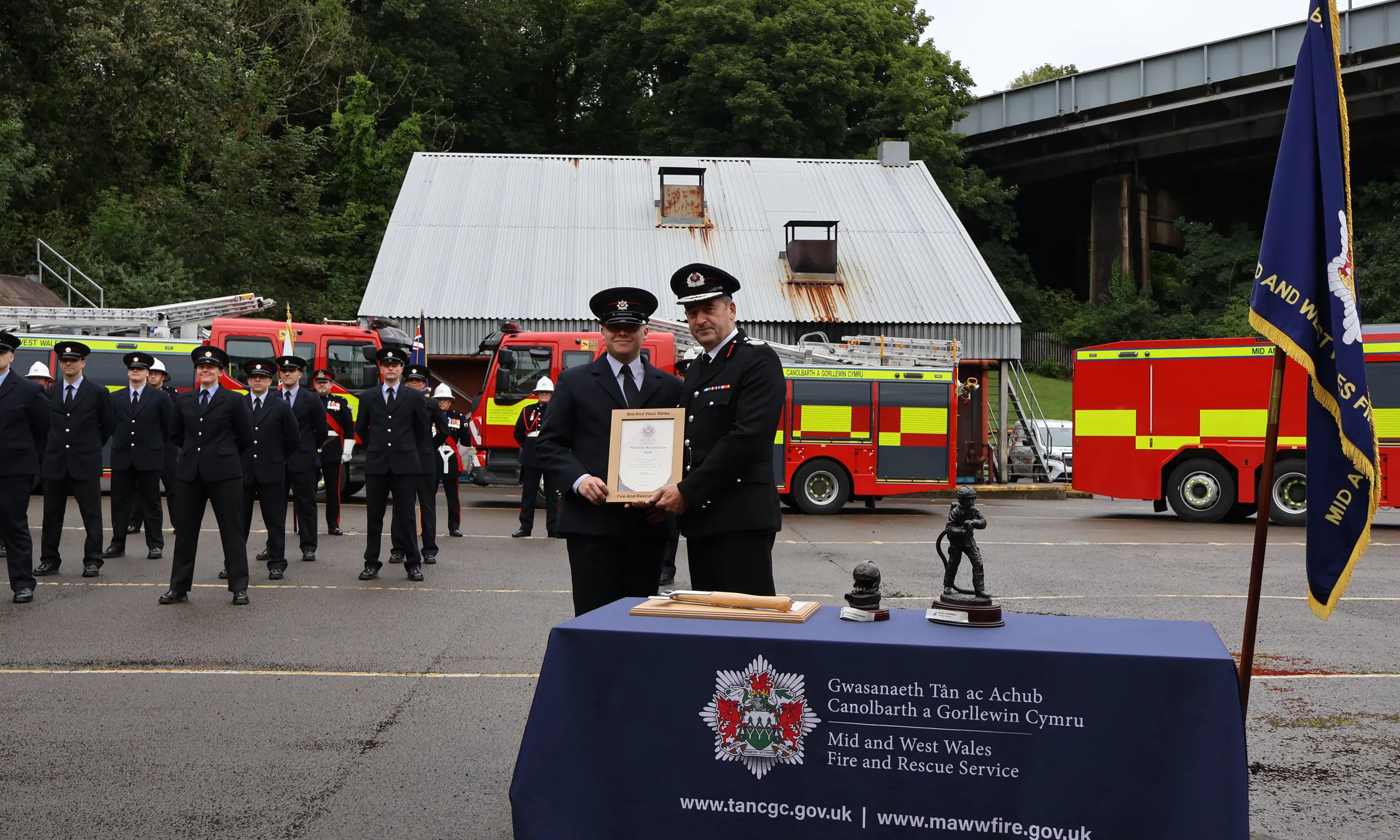 Mid and West Wales Fire and Rescue Service’s Newest Wholetime Firefighters